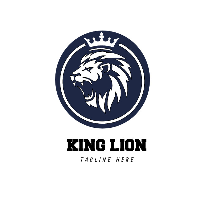 Plantilla de KING LION|BRAND KING AS A LION COMPANY LOGO | PosterMyWall